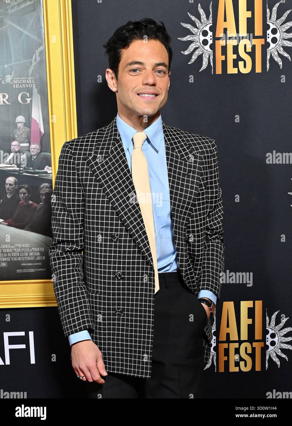 Rami Malek arriving to AFI Fest 2025 “Nuremberg” premiere screening ...