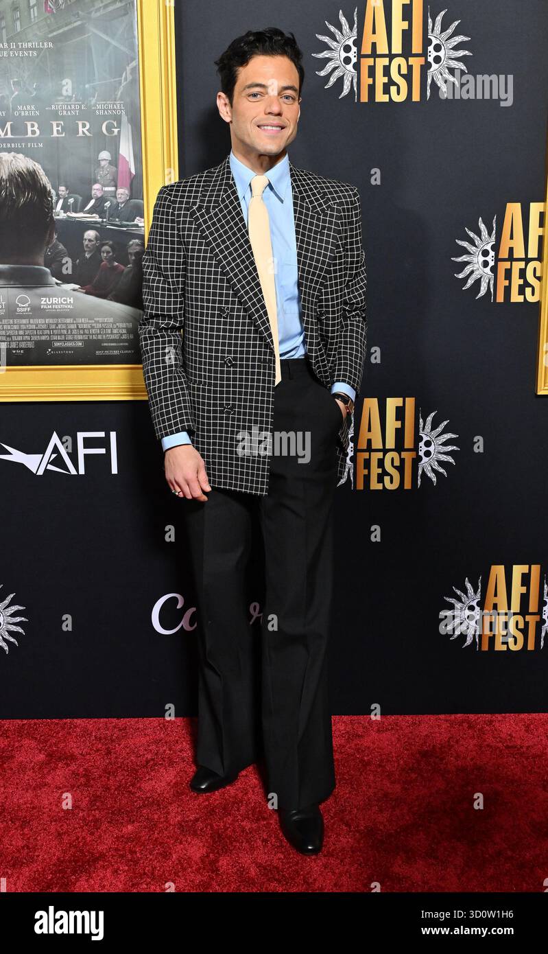 Rami Malek arriving to AFI Fest 2025 “Nuremberg” premiere screening ...