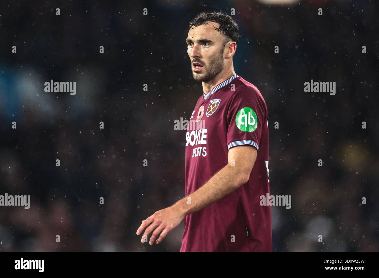Andy Irving of West Ham United during the Premier League match Leeds ...
