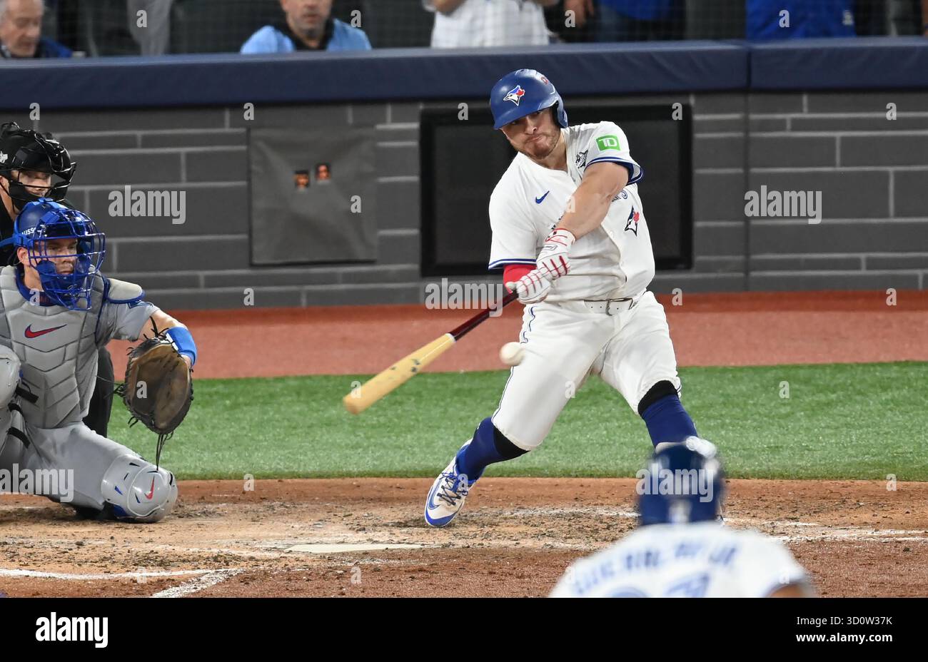 Toronto Blue Jays catcher Alejandro Kirk hits a two-run home run in the ...