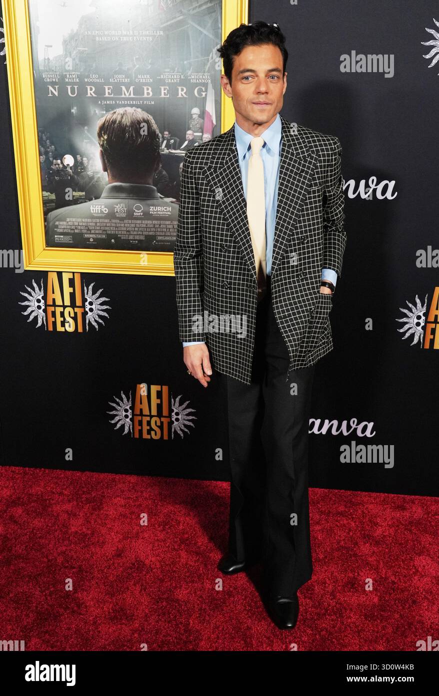 Rami Malek, a cast member in "Nuremberg," arrives at the AFI Fest ...