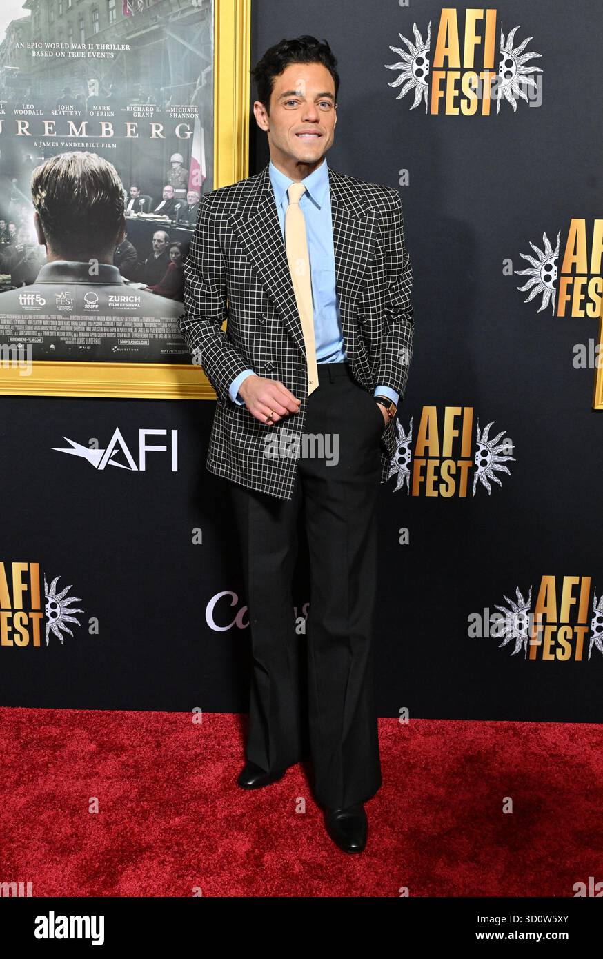 Rami Malek arriving to AFI Fest 2025 “Nuremberg” premiere screening ...