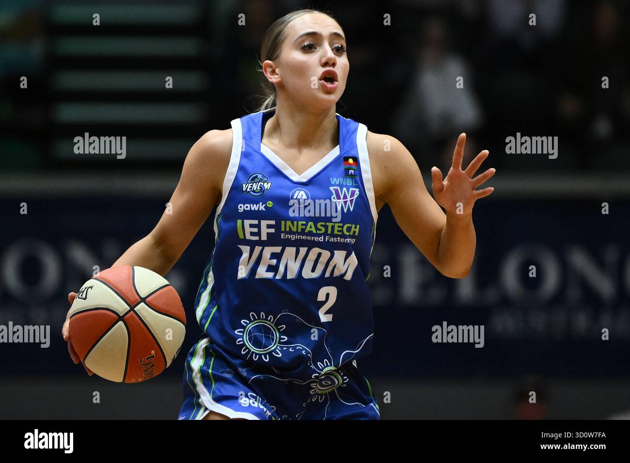 Lilly Rotunno of Geelong Venom during the WNBL Round 2 match between ...