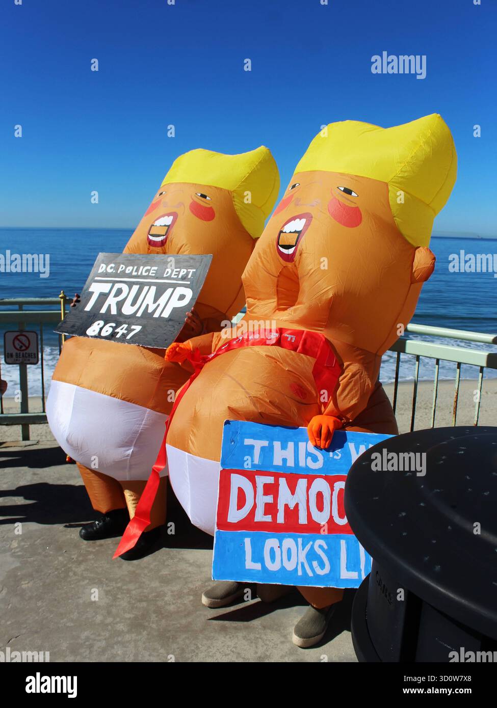 October 18 2025 No Kings Protest in Carlsbad, CA Stock Photo - Alamy