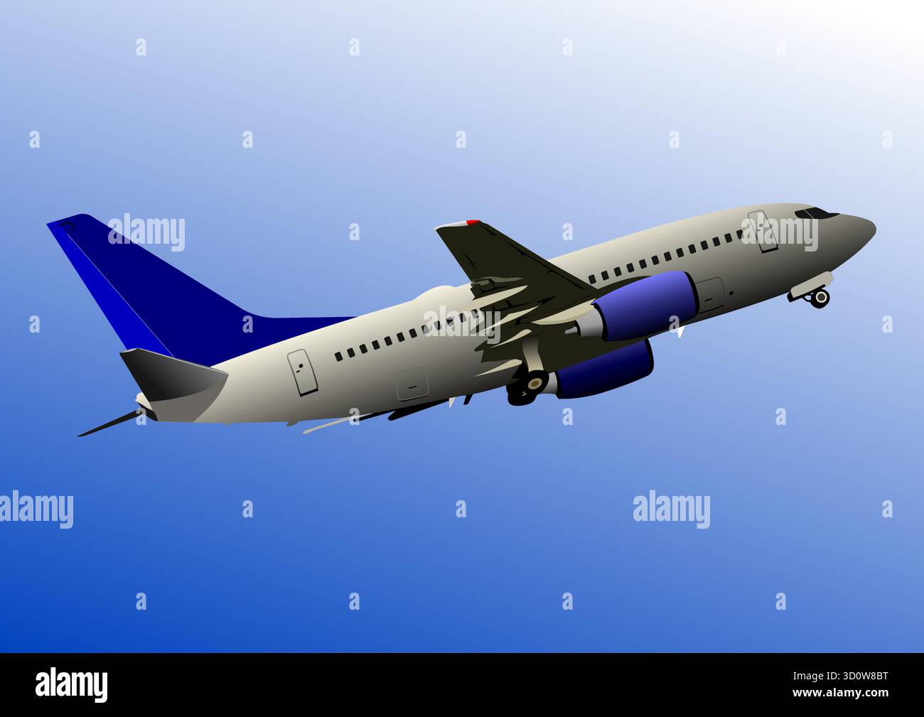 Engine modern passenger jet Stock Vector Images - Alamy