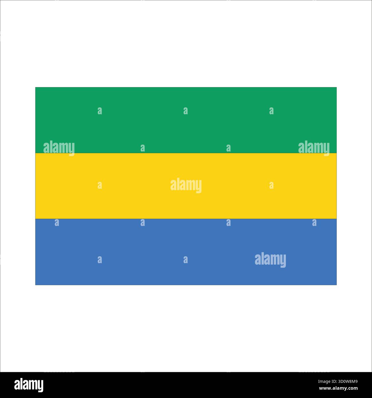 Gabon flag gabonese banner Stock Vector Images - Alamy