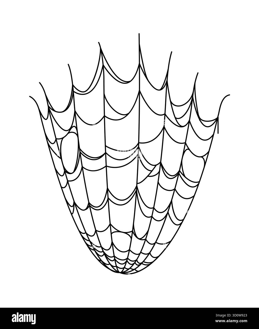 Cartoon Halloween cobweb, spiderweb texture Stock Vector Image & Art ...