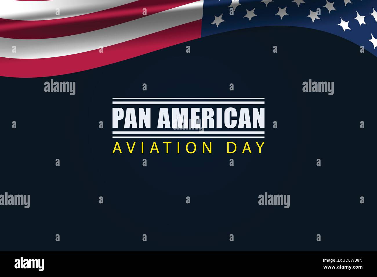 Honoring The Significance of Pan American Aviation Day Stock Vector ...