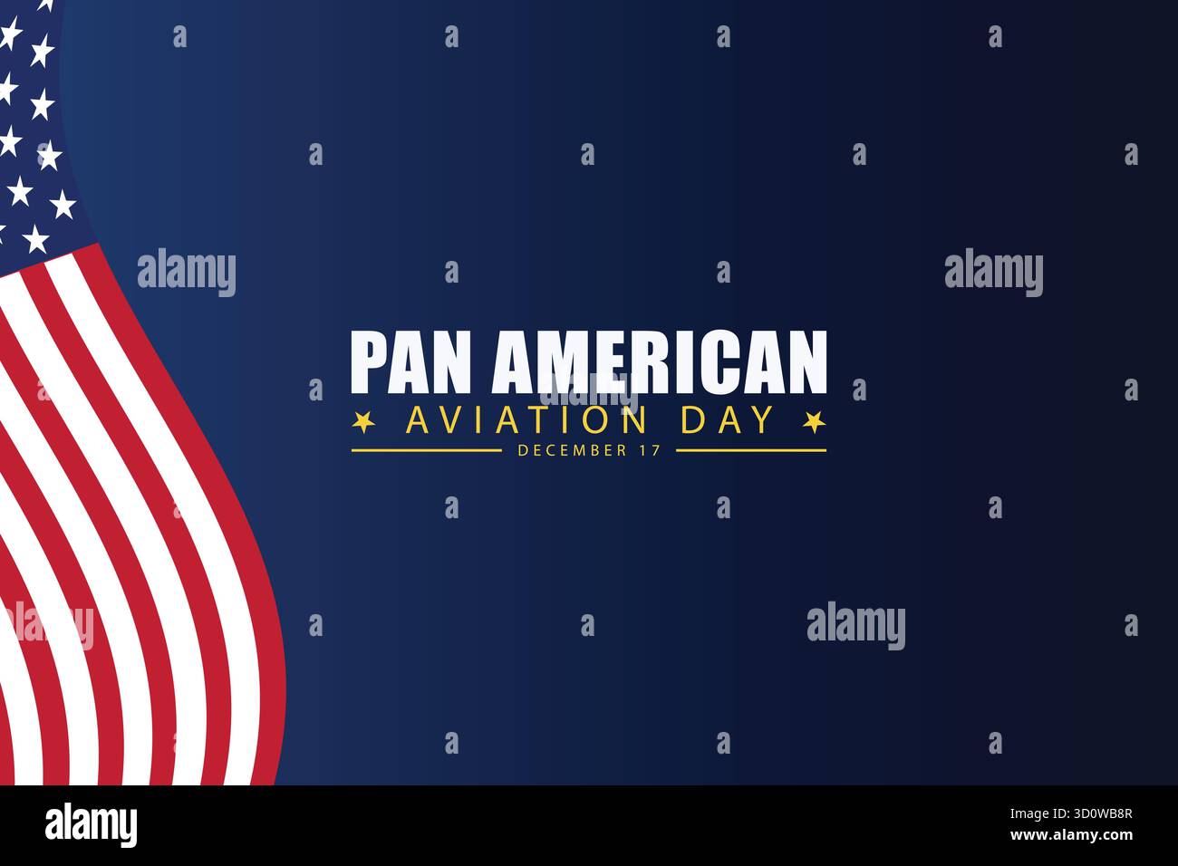 Honoring The Significance of Pan American Aviation Day Stock Vector ...