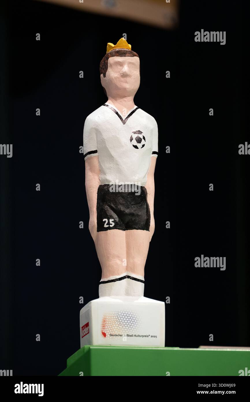 24 October 2025, Bavaria, Nuremberg: The trophy for the Walther ...