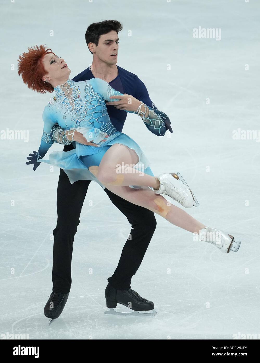 Evgeniia LOPAREVA and Geoffrey BRISSAUD of France perform during the ...