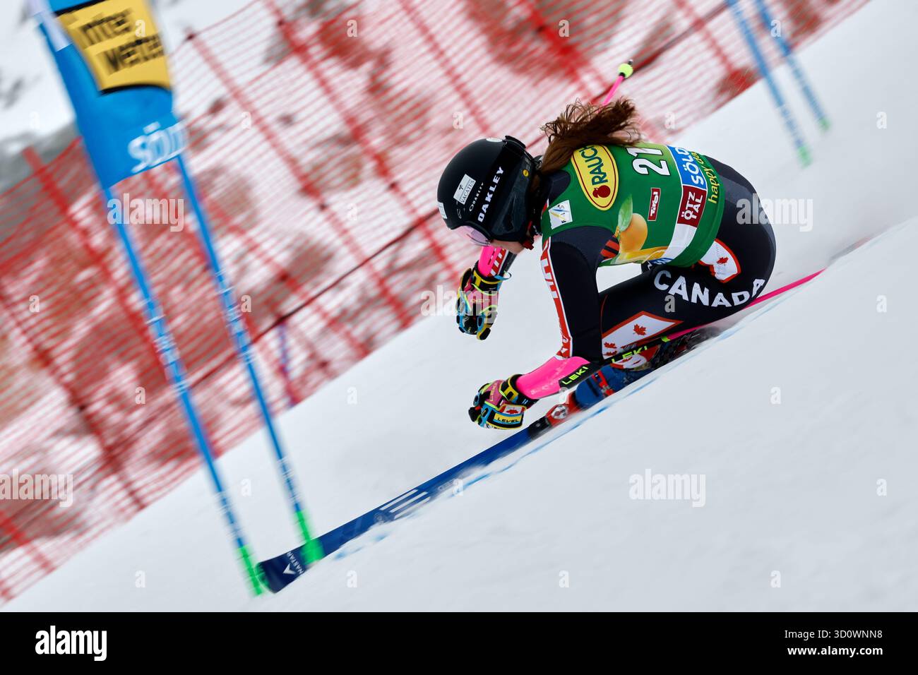 Canada's Britt Richardson competes in an alpine ski, women's World Cup ...