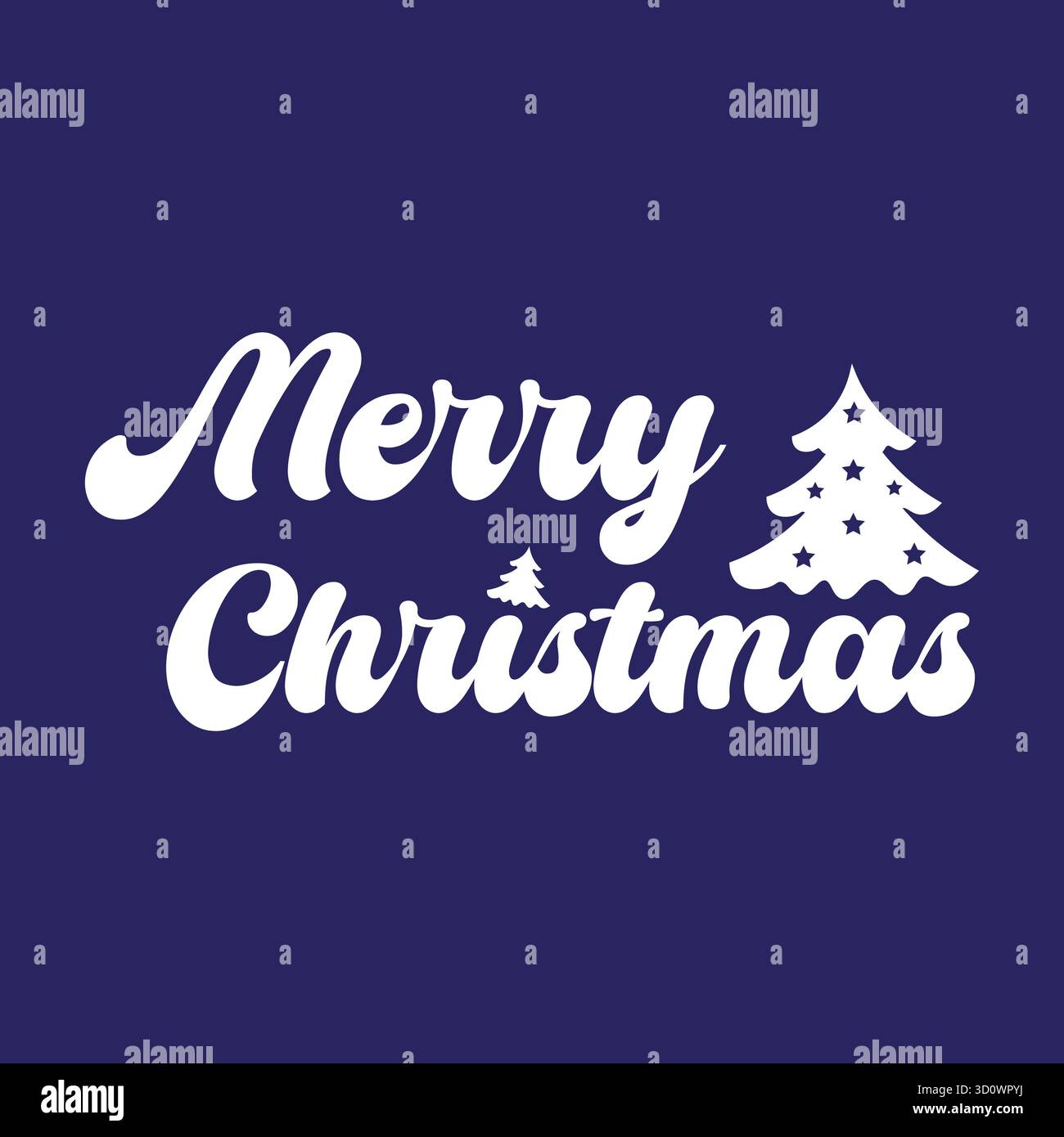 Festive merry christmas typography design in red and green with ...