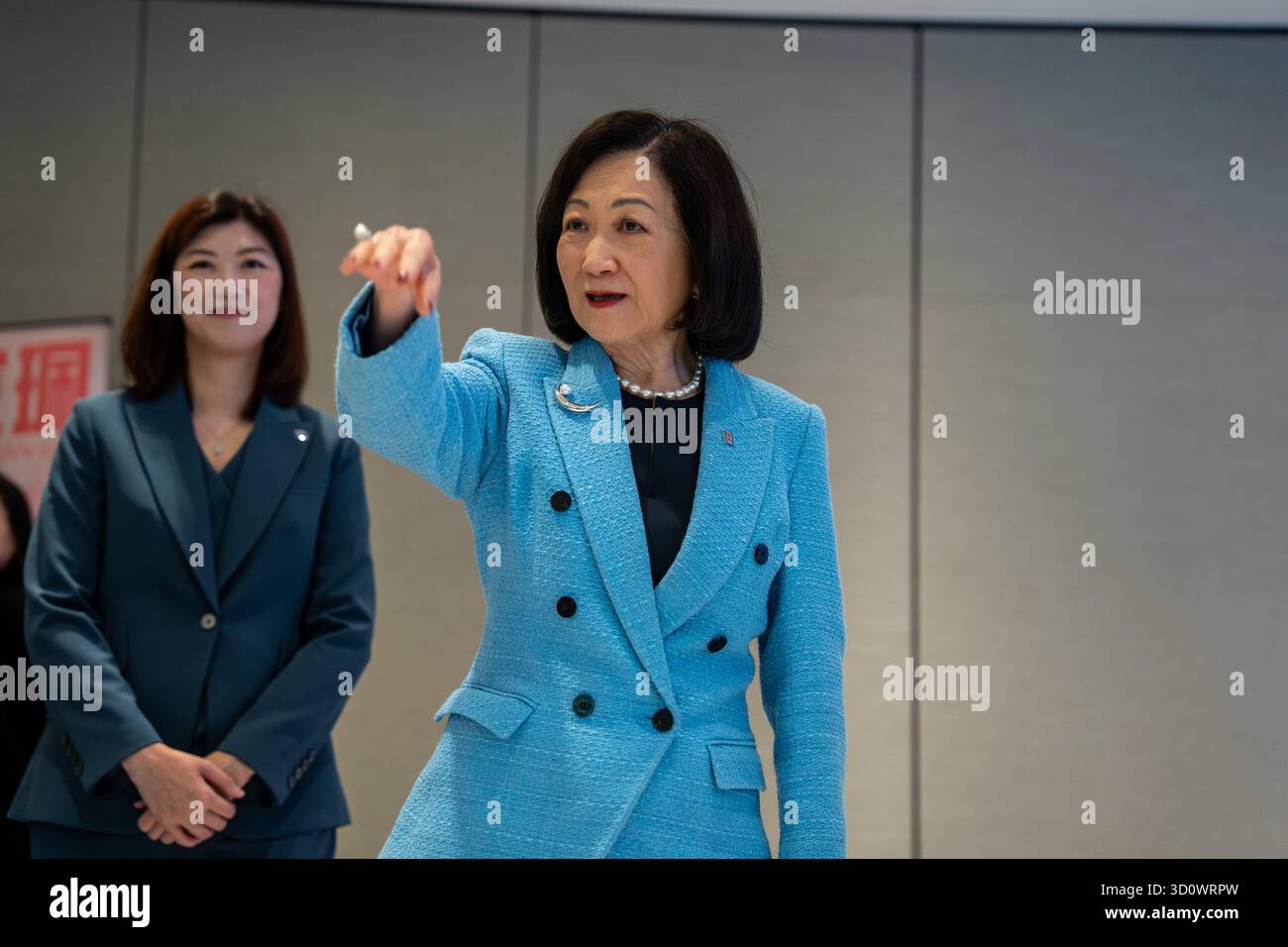 Chairperson of the New People’s Party Regina Ip Lau Suk-yee during a ...