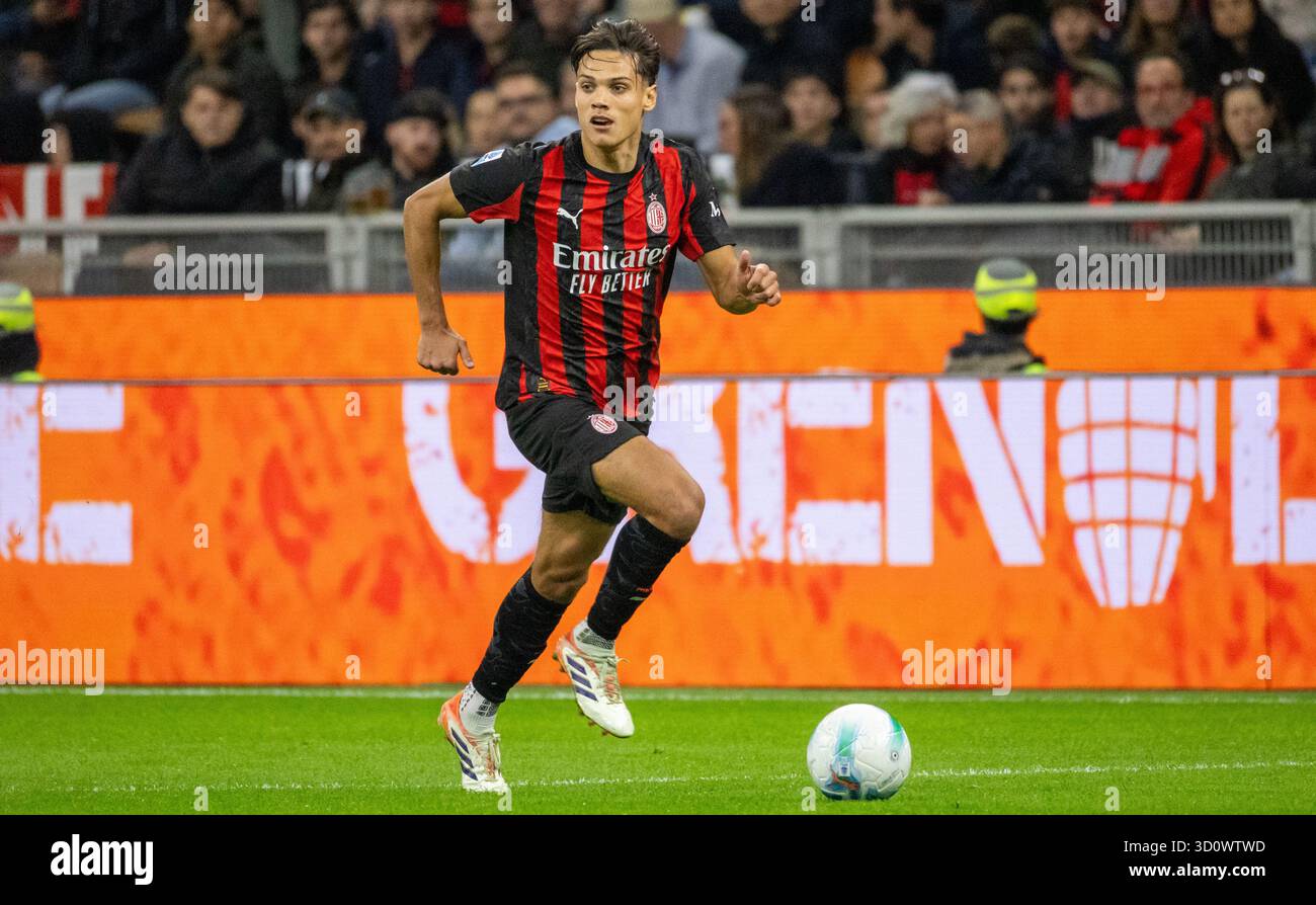 samuele ricci AC Milan during serie A match AC Milan vs Pisa SC - Milan ...