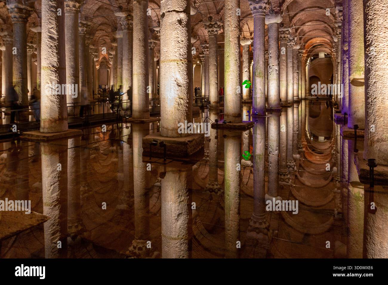 The Basilica Cistern, built in the 6th century during the reign of ...