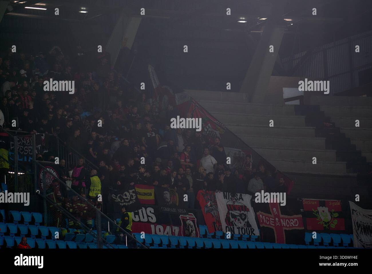 Fans of OGC NIce during the UEFA Europa League match, between RC Celta ...