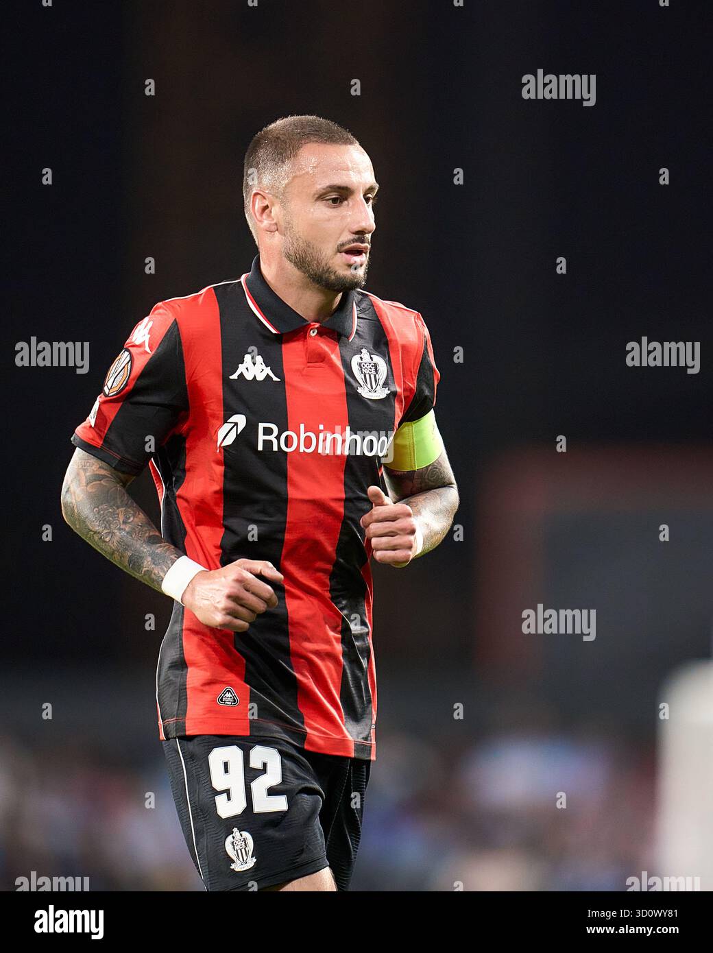 Jonathan Clauss of OGC Nice during the UEFA Europa League match ...