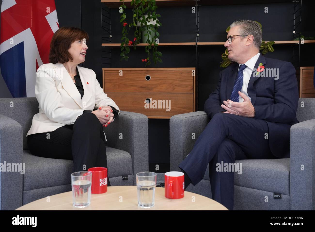 Prime Minister Sir Keir Starmer with Labour's new deputy leader Lucy ...