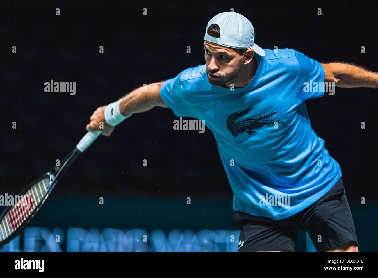 Grigor Dimitrov (BUL) training session during the Rolex Paris Masters ...