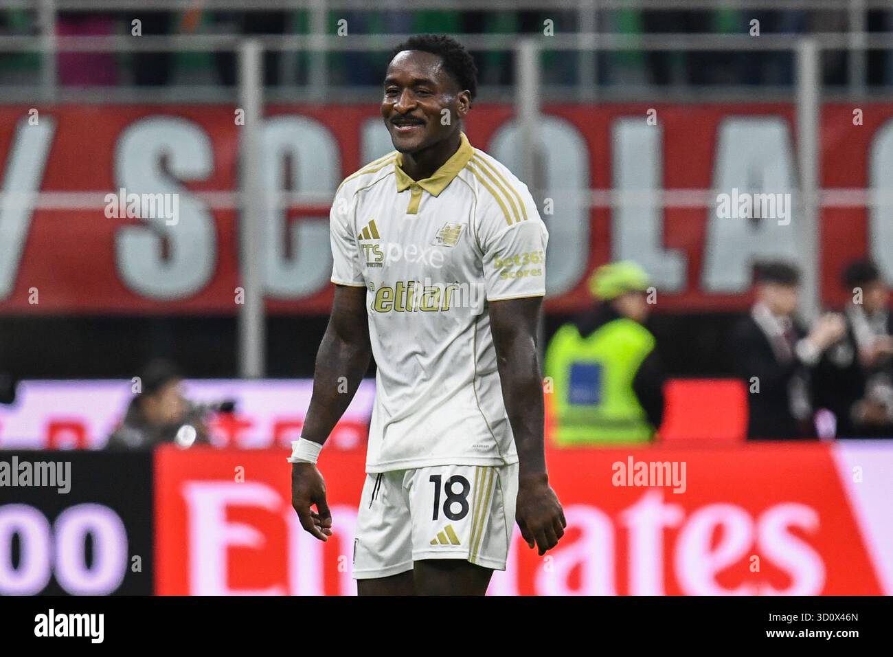 M'Bala Nzola (Pisa) during AC Milan vs Pisa SC, Italian soccer Serie A match in Milan, Italy ...