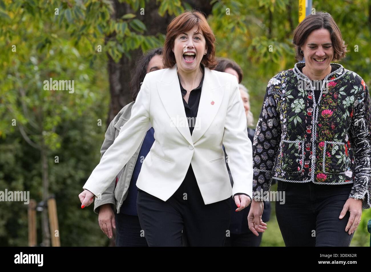 Newly elected Deputy Leader of the Labour Party Lucy Powell (left) with ...