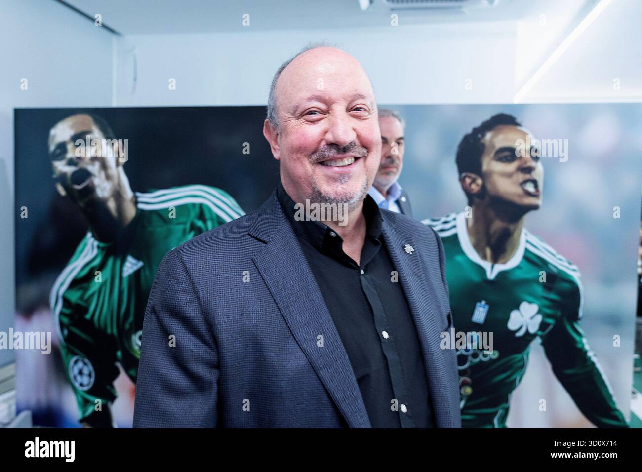 Rafa Benitez arrives for his presentation as new head coach of ...