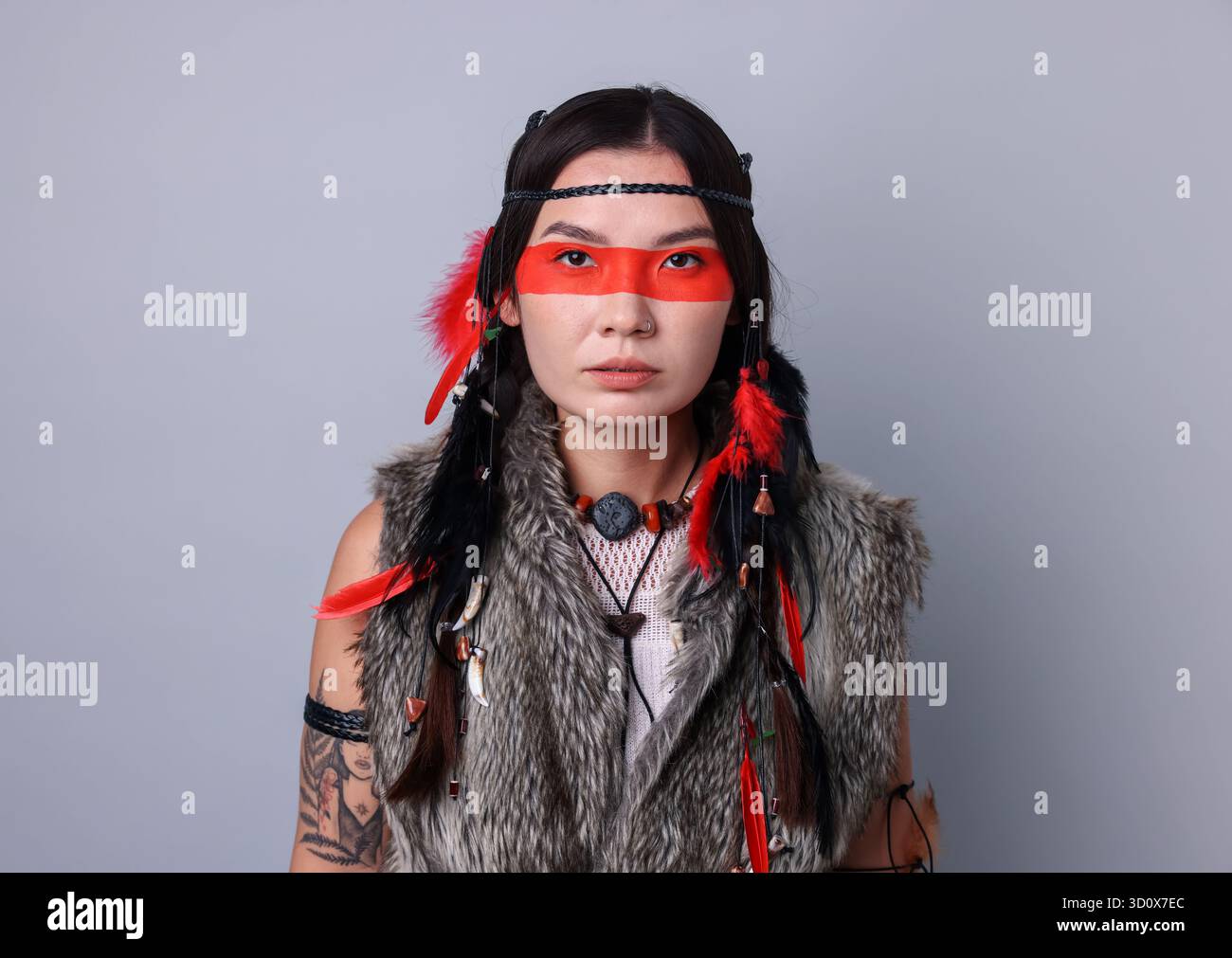 Shaman woman face painting hi-res stock photography and images - Alamy