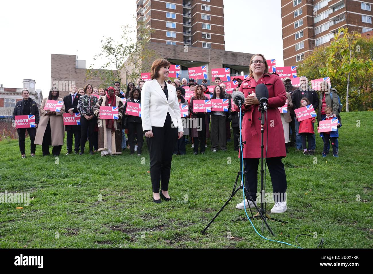 Newly elected Deputy Leader of the Labour Party Lucy Powell and Labour ...