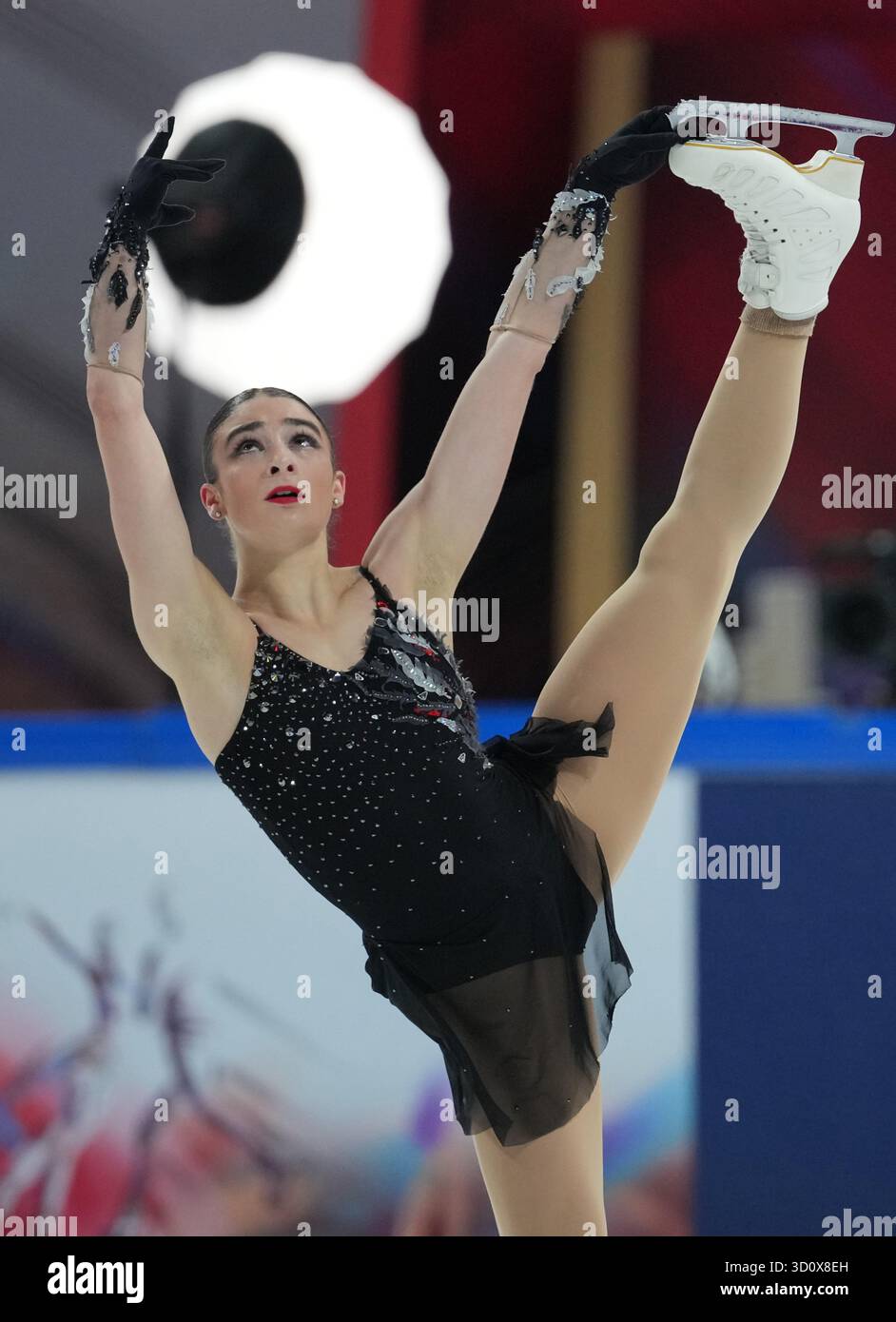 Anna PEZZETTA of Italy performs during the Women's Free Skating (FS) at ...