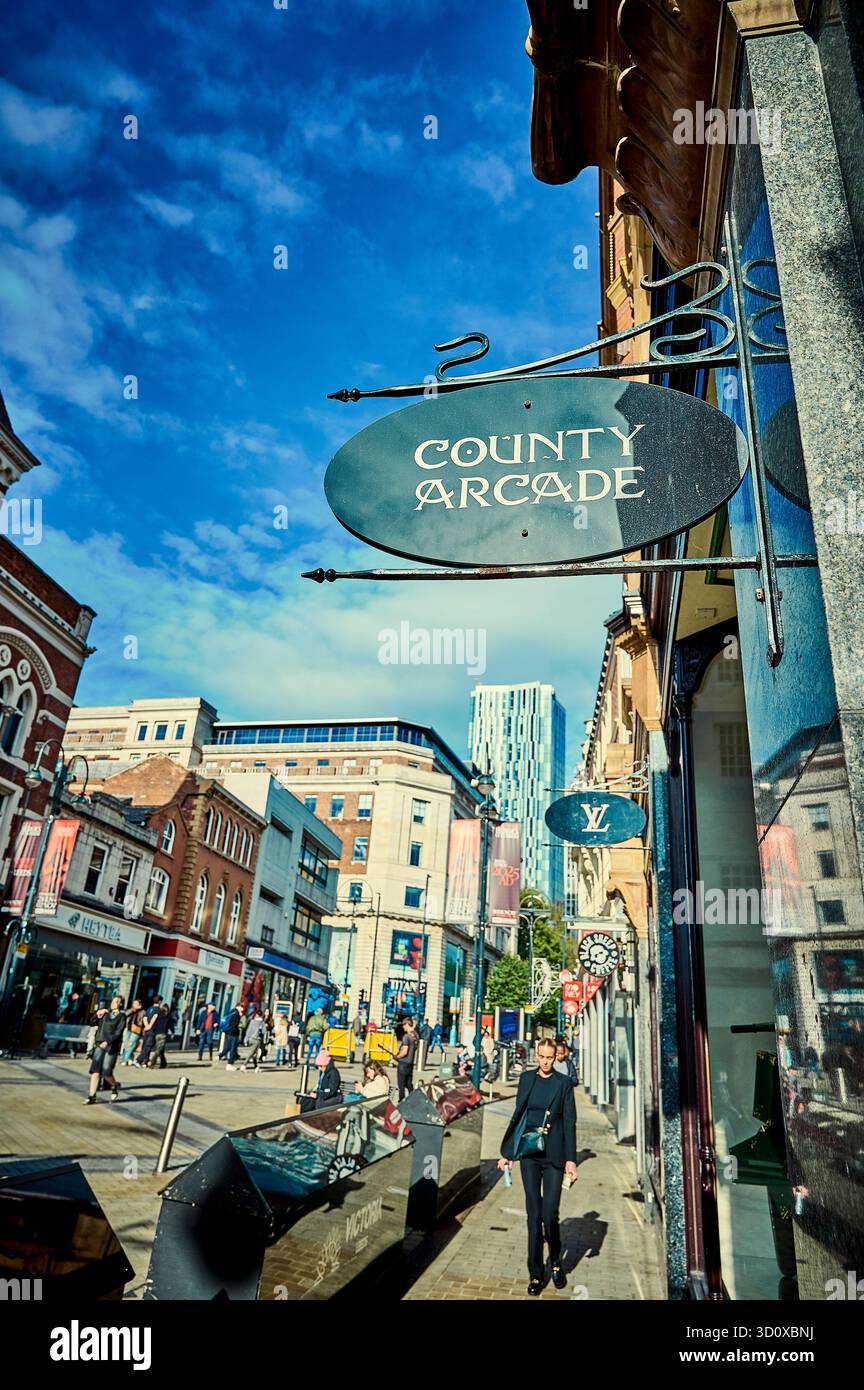 County Arcade shopping area,Leeds city centre Stock Photo - Alamy