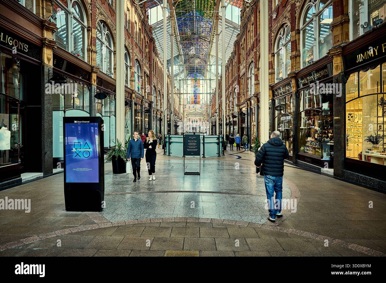 The Victoria Centre arcade off Briggate,Leeds,UK Stock Photo - Alamy