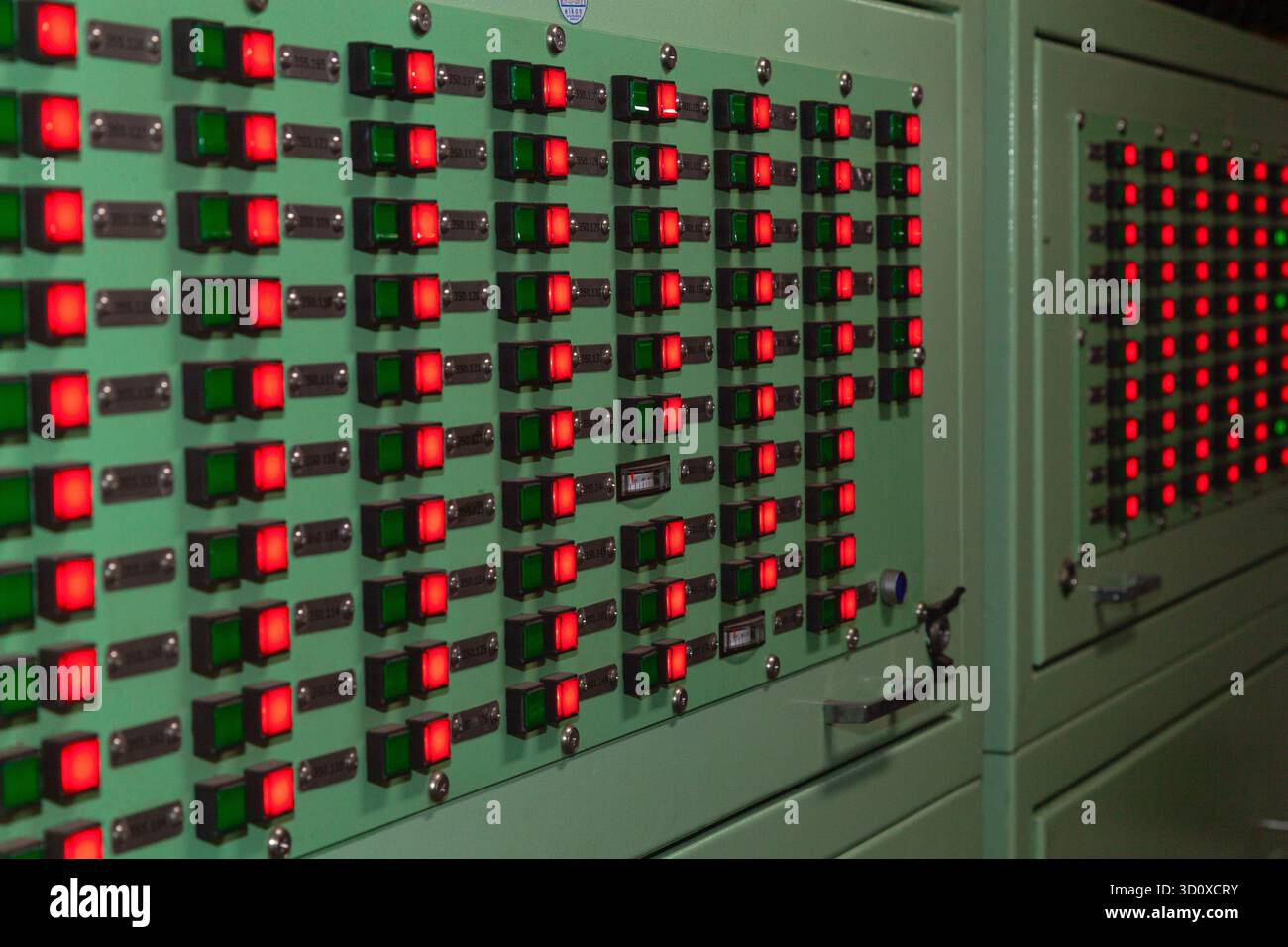 Electric control box. Marine generator control panel Stock Photo - Alamy