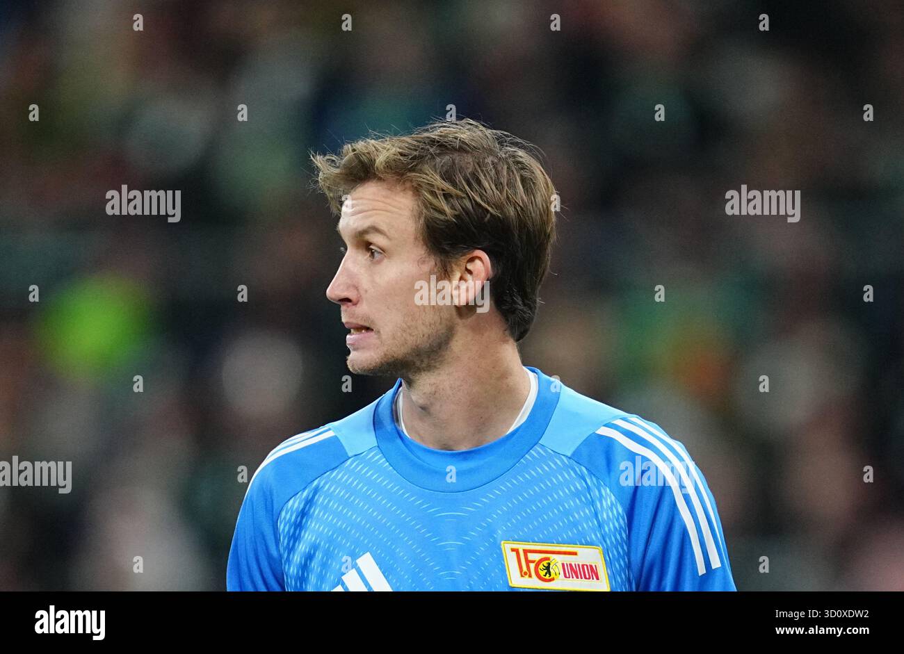 October 24 2025: Frederik Ronnow of 1.FC Union Berlin looks on during a 1. Bundesliga game ...