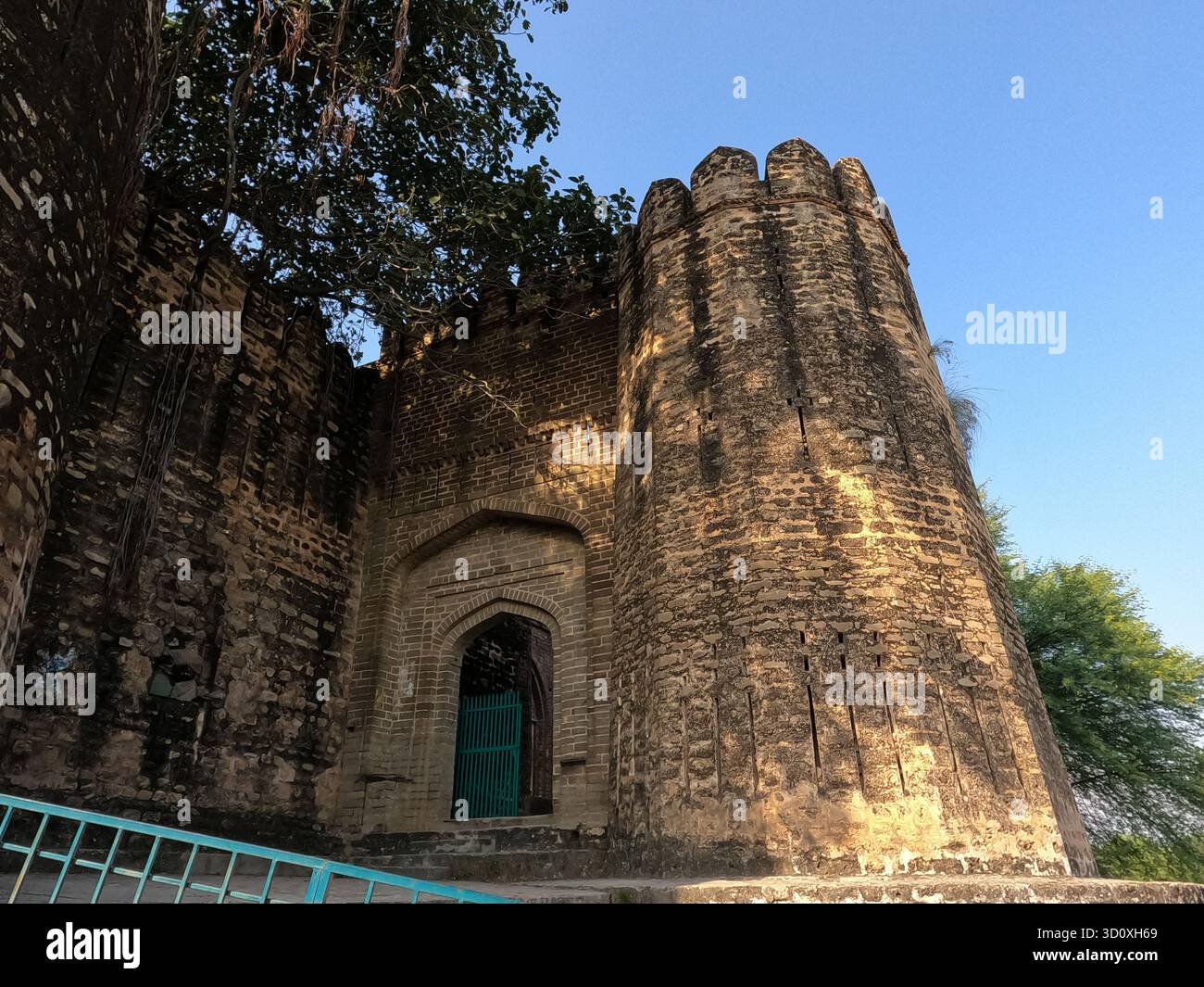 Historic view of Sangni Fort main gate showcasing Mughal era ...