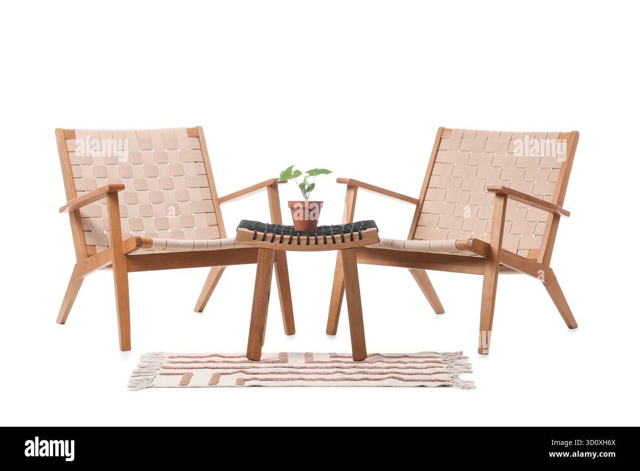 Wooden terrace furniture Cut Out Stock Images & Pictures - Alamy