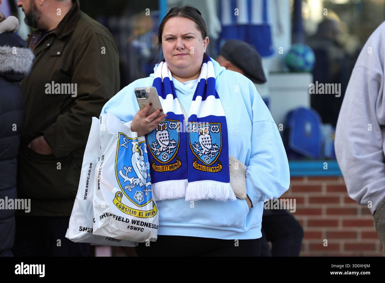 Sheffield Wednesday fans outside the stadium before the Sky Bet ...