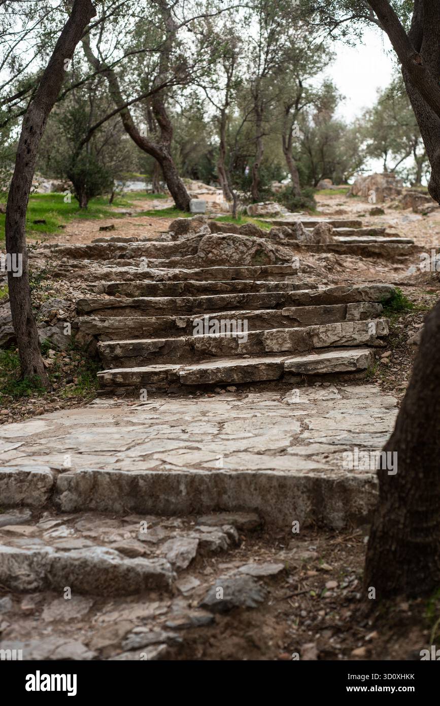 Long Walls remains, Athens, Greece Stock Photo - Alamy