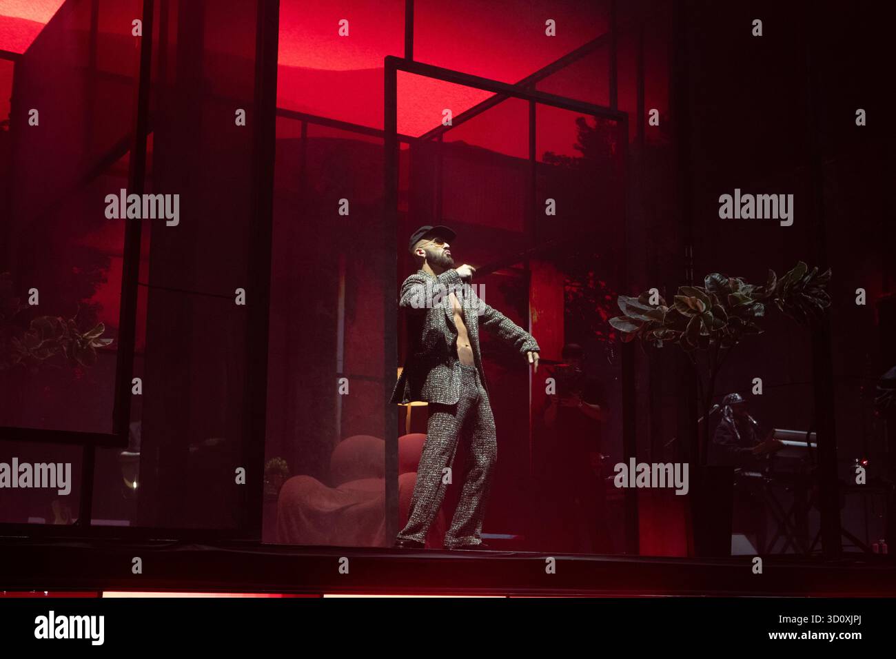 Colombian superstar Manuel Turizo performs on stage, kicking off the ...