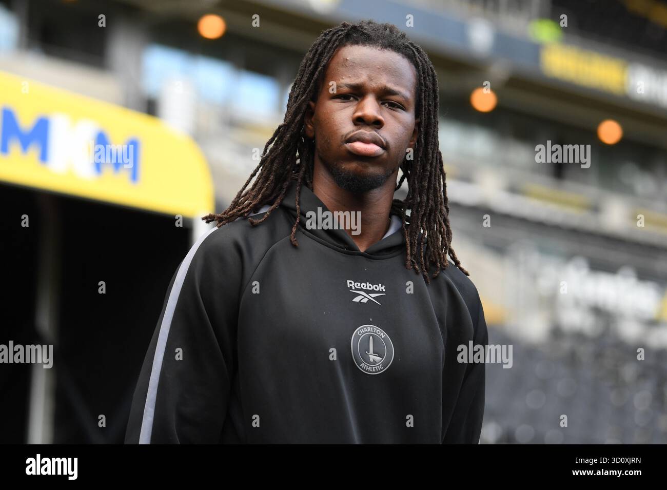 Hull, England. 25th Oct 2025. Karoy Anderson before the Sky Bet EFL ...