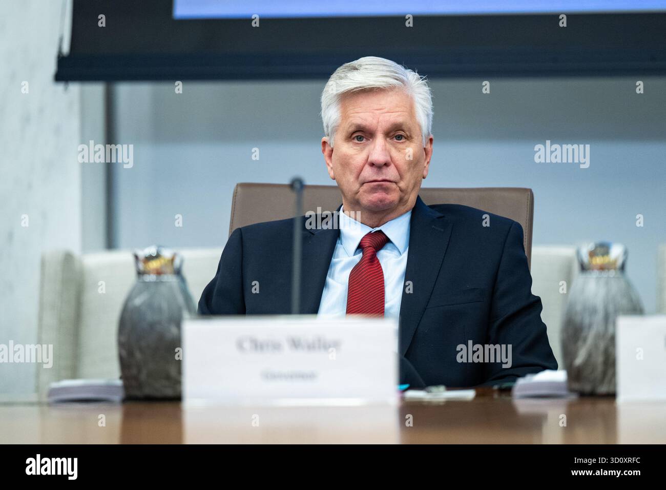 Member of the Federal Reserve Board of Governors Christopher Waller at ...