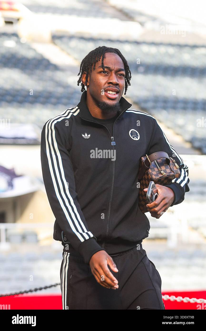 Anthony Elanga Of Newcastle United Arrives during the Newcastle United ...
