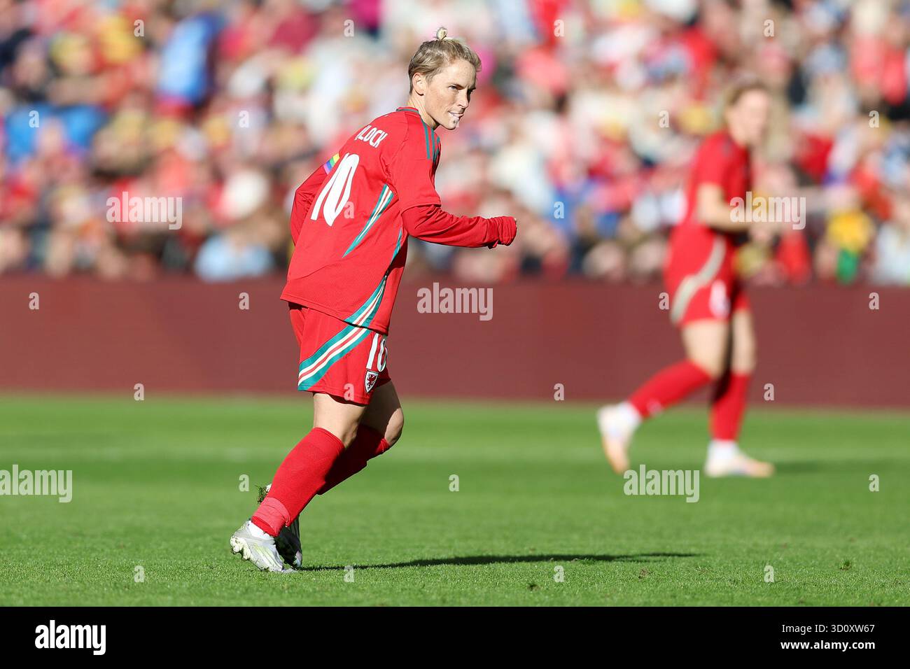 Wales' Jess Fishlock during the international friendly match at the ...