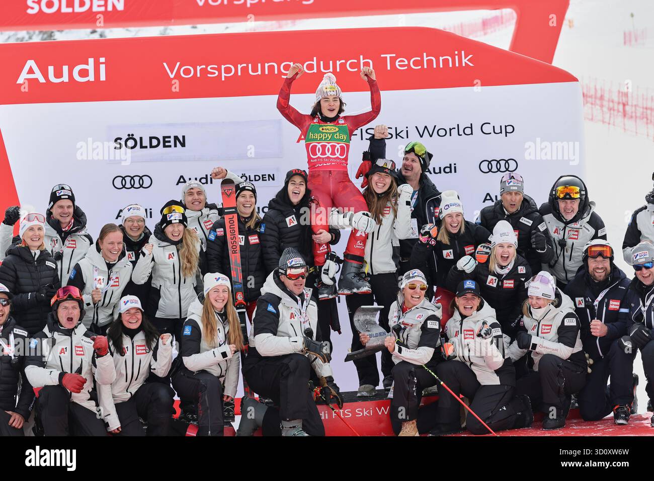 Austria's Julia Scheib, winner of an alpine ski, women's World Cup ...