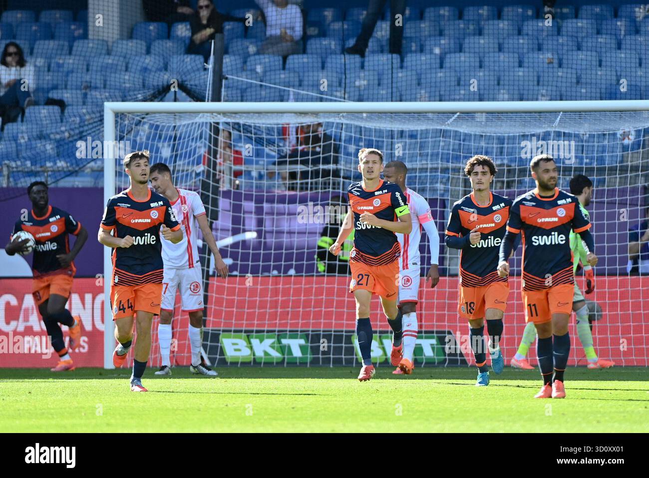 27 Becir OMERAGIC (mhsc) during the Ligue 2 BKT match between Montpellier and Nancy at Stade de ...