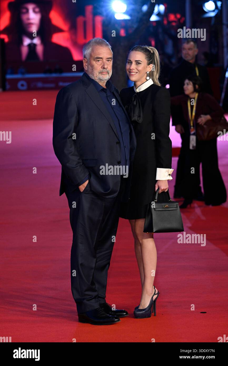 Luc Besson , Sarah Saldmann 20th Edition of Rome Film Fest Red Carpet ...