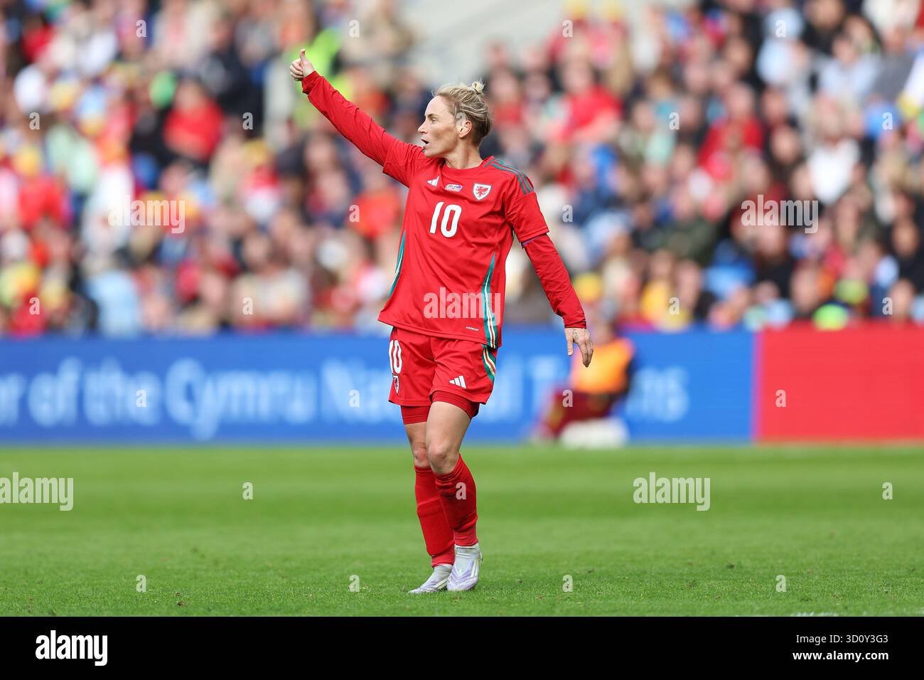 Wales' Jess Fishlock during the international friendly match at the ...