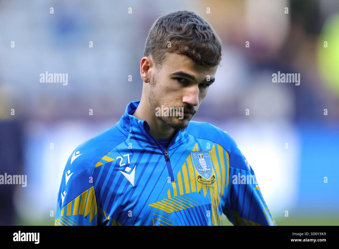 Sheffield Wednesday's Reece Johnson warming up prior to kick-off before ...