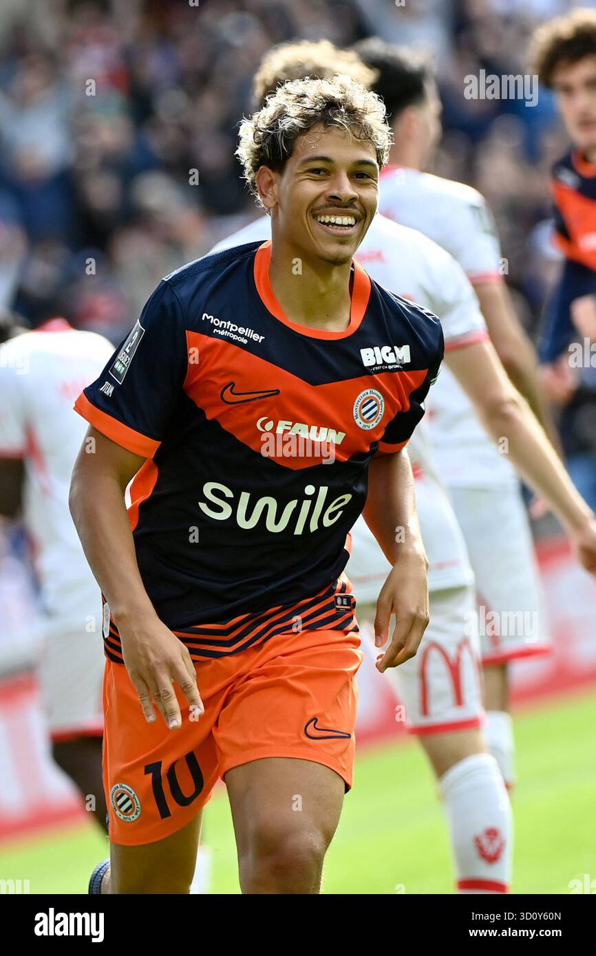 10 Khalil FAYAD (mhsc) during the Ligue 2 BKT match between Montpellier ...