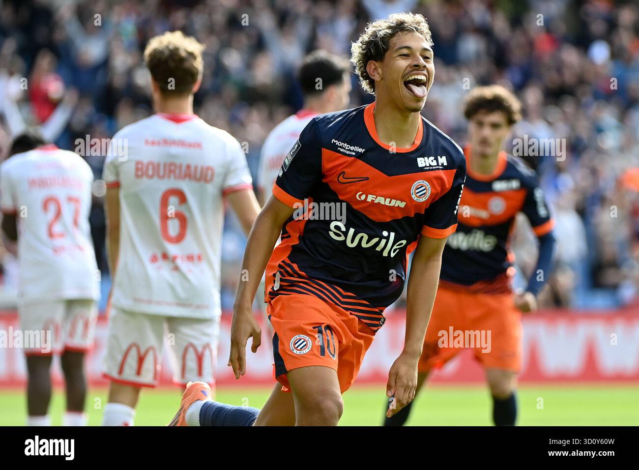 10 Khalil FAYAD (mhsc) during the Ligue 2 BKT match between Montpellier ...